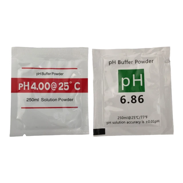 PH METER CALIBRATION Sachet Buffer Powder 250mL Solution Twin Pack Ph4 ...