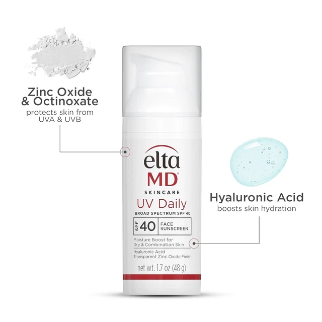 ELTA MD CLEAR UV Daily Broad Spectrum SPF 40 Clear Face Sunscreen 1.7oz ...