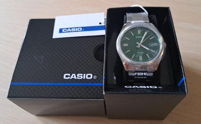 CASIO GREEN DIAL Watch MTP-1302PD-3AVEF BNIB £64.99 - PicClick UK