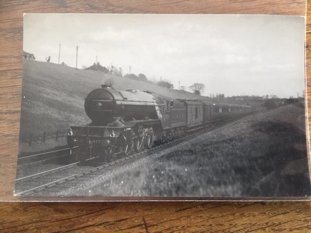 VINTAGE POSTCARD STEAM Train Goods Loco LNER 4774 Class V2 Real Photo £ ...