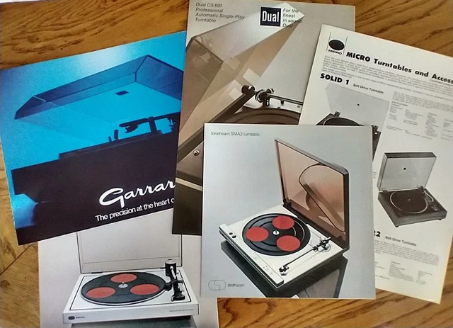 VINTAGE 1970S HI-FI TURNTABLE/DECK BROCHURES/CATALOGUES GARRAD DUAL ...