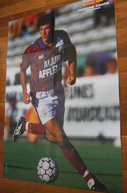 POSTER GEANT )) Weah Ballon D'or / Zinedine Zidane Bordeaux EUR 14,00 ...