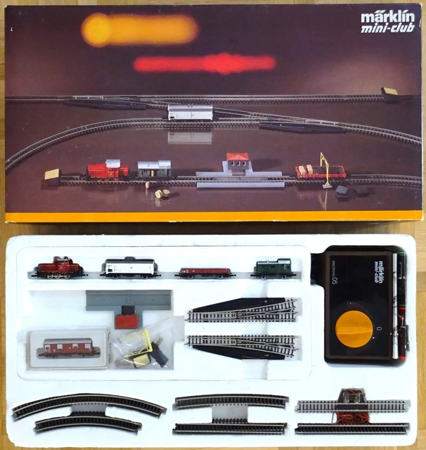 MÄRKLIN MINI-CLUB, GROSSES STARTERSET 8167 mit DIESELLOK SPUR Z ...