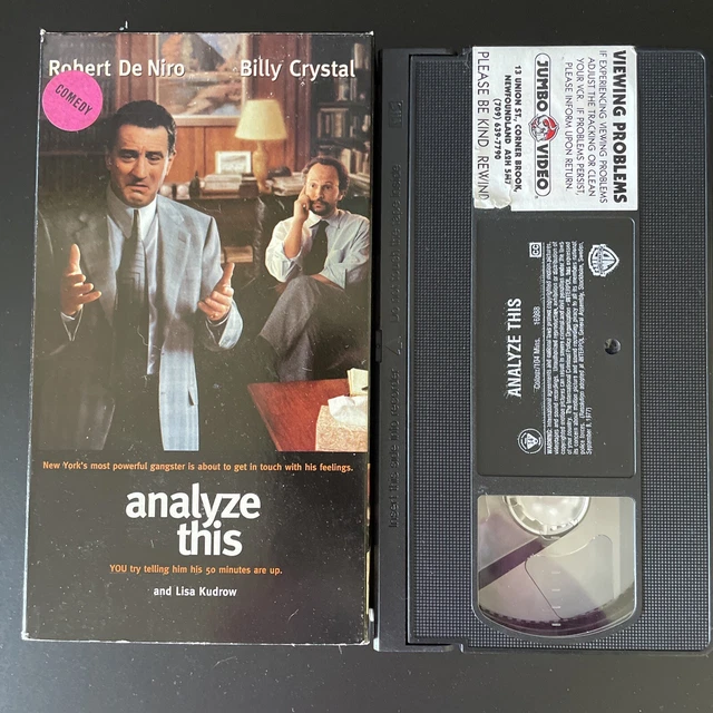 ANALYZE THIS (VHS, 2000) - Robert De Niro D'OCCASION EUR 3,30 - PicClick FR