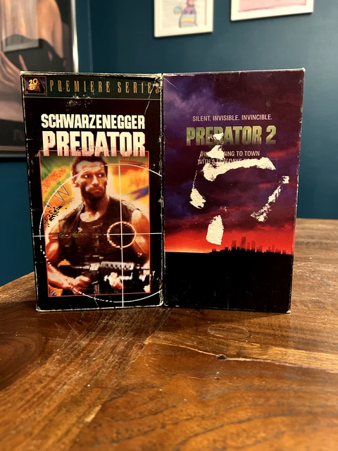 PREDATOR + PREDATOR 2 (VHS) - Arnold Schwarzenegger - Danny Glover ...