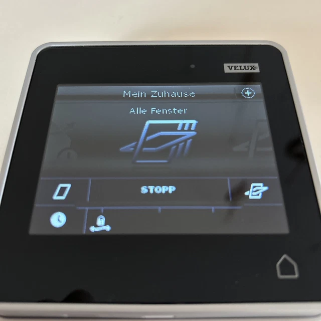 VELUX INTEGRA IO-HOMECONTROL Pad KLR 200 Touchscreen Bedienung Touchpad ...