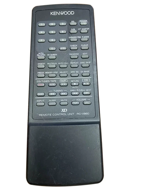 ORIGINAL KENWOOD COMBINATION Audio XD-V860 Remote Control RC-V860 $53. ...