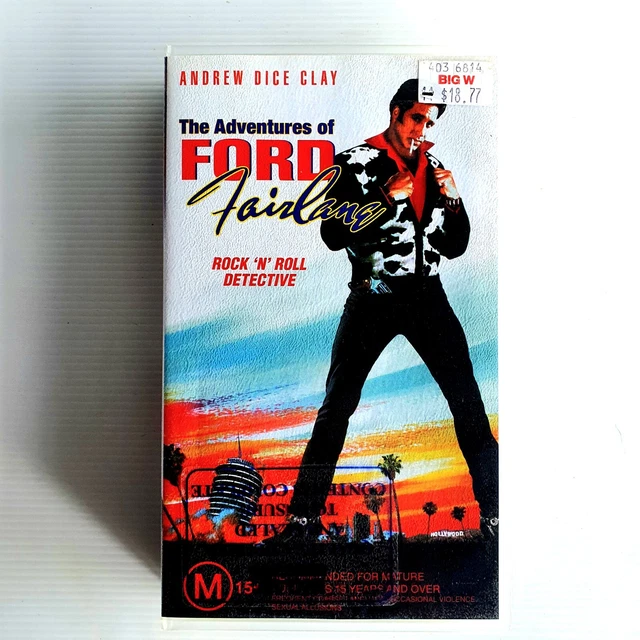 THE ADVENTURES OF Ford Fairlane VHS 1990 Tape, Mystery Action Comedy ...