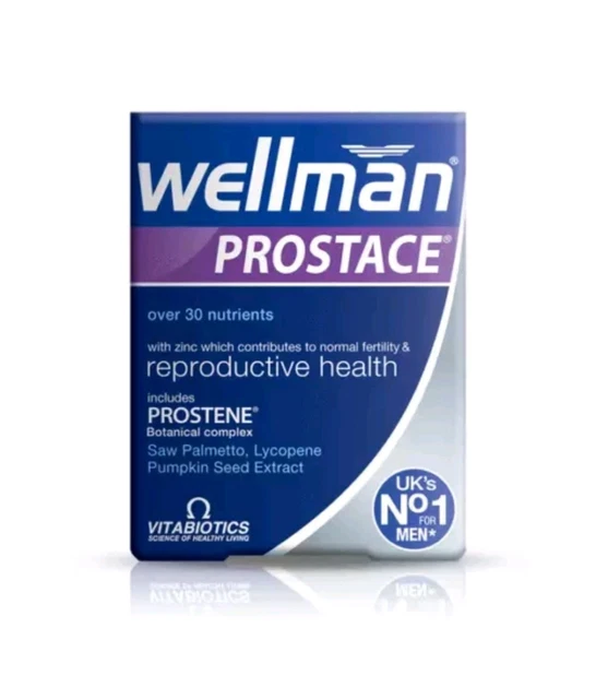 VITABIOTICS WELLMAN PROSTACE 60 Tablets £13.80 - PicClick UK