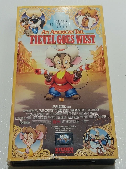 An American Tail Fievel Goes West 1992 Steven Spielberg Vhs Pre Owned