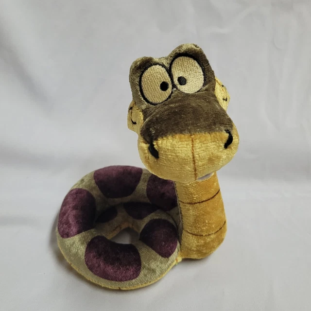 RARE 90S DISNEY STORE JUNGLE BOOK KAA SNAKE 7" Ratlle Bean Bag Plush ...