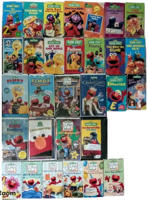SESAME STREET MUPPET VHS Video Tape COLLECTION PBS RARE OOP Vintage Lot ...