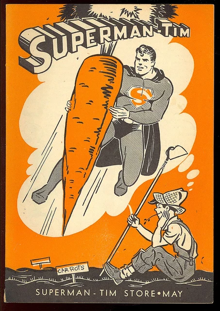 SUPERMAN-TIM (MAY, 1945) Golden Age Vintage Superhero DC Comic 1945 VG ...