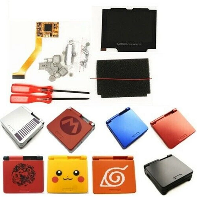 5 LEVELS BACKLIGHT V2 IPS Screen LCD Kit W/pre-cut Shell case For GBA ...