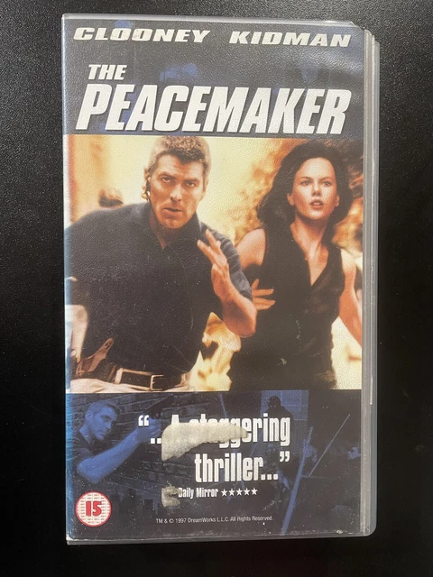 THE PEACEMAKER VHS 1997 George Clooney, Nicole Kidman Political Action ...