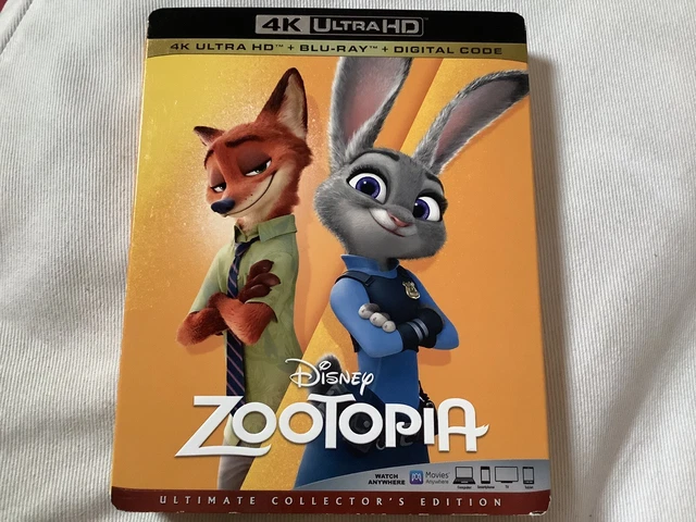 DISNEY ZOOTOPIA (4K UHD) *4K UHD DISC ONLY* *NO BLU-RAY DISC* *WITH ...