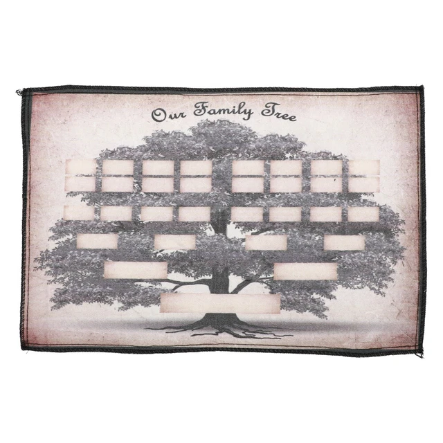 CANVAS FAMILY TREE Diagram Charts To Fill In Generation Genealogy ...