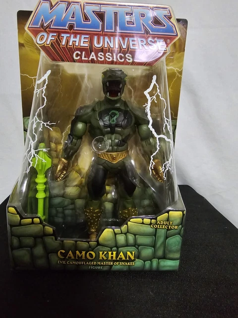 MASTERS OF THE Universe Classics Camo Khan Power Con 2016 MOTU Snake ...