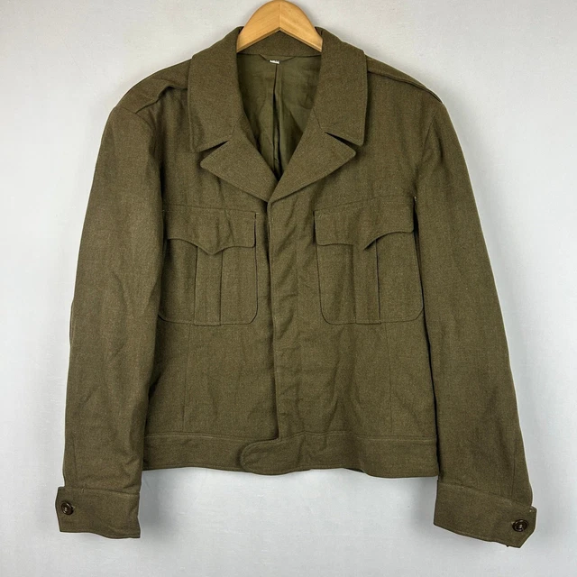ARMY WWII OLIVE Drab Wool Field Jacket 1944 Vintage Ciccotelli Men's ...