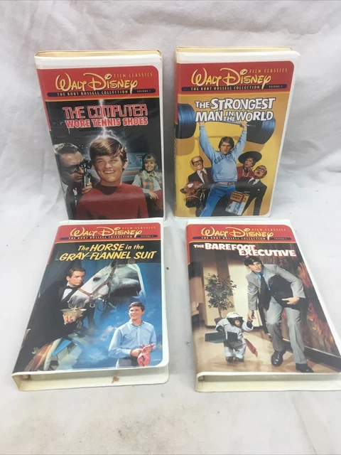 DISNEY VHS LOT Kurt Russell Collection Volume 1-4 Strongest Man + More ...
