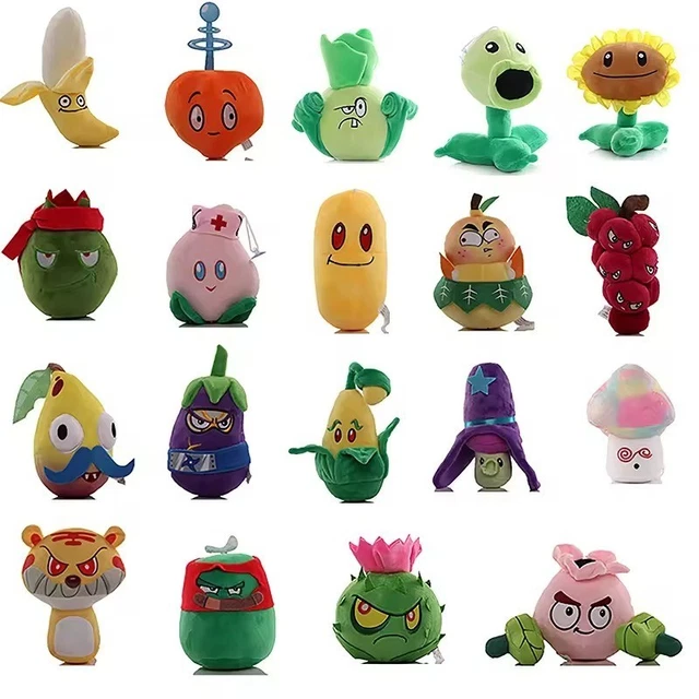 PLANTS VS ZOMBIES Peashooter Plush Toy Soft Stuffed Doll Gift for Kids ...