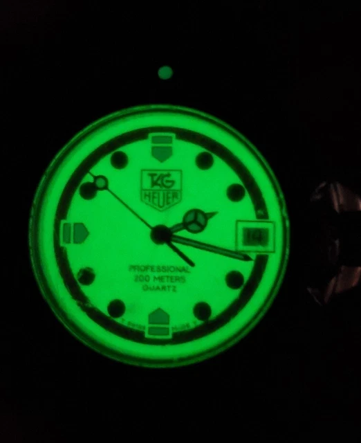 TAG HEUER FORMULA 1 WA1211 Vintage Quartz Diver Watch Full-Lume Dial ...