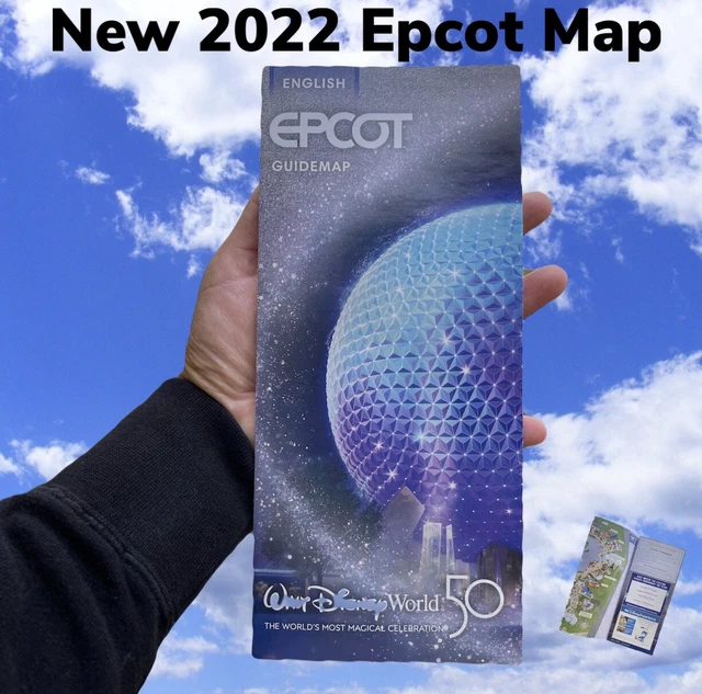 NEUF 2022 WALT Disney World Guide Map 50ème EPCOT EUR 1,63 - PicClick FR