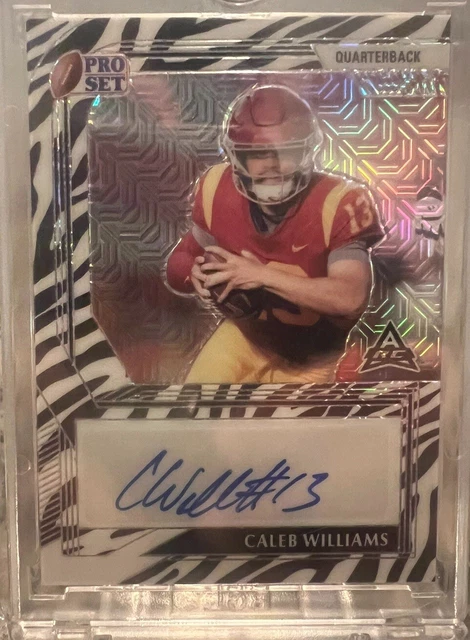 CALEB WILLIAMS AUTO 5/5 ZEBRA Autograph 2022 Leaf Metal Pro Set Bears ...