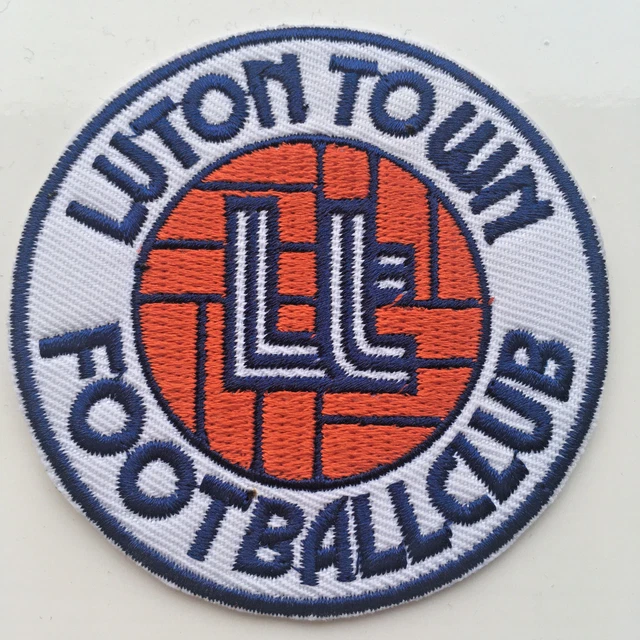 LUTON TOWN FOOTBALL Shirt Club Crest Iron Badge Emroidered Patch Retro ...
