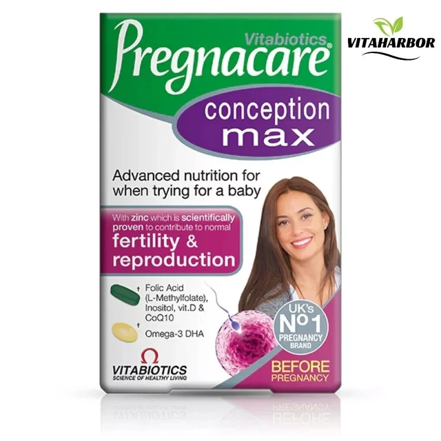 VITABIOTICS PREGNACARE CONCEPTION Max Tablets - 84 Tablets. EXP:10/2027 ...