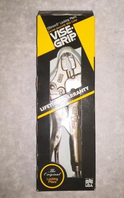 NOS PETERSEN VISE Grip 5WR Curved Jaw w/Cutter Locking Pliers Dewitt ...