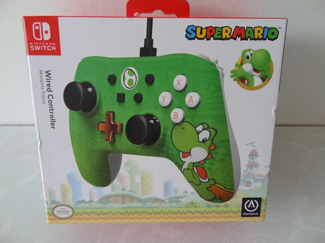 NINTENDO SWITCH SUPER MARIO WIRED CONTROLLER with Yoshi design NEW £14. ...