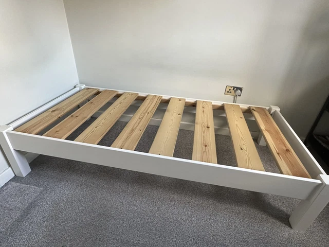 SINGLE SOLID WOOD platform bed frame from Get Laid Beds £45.00 - PicClick UK