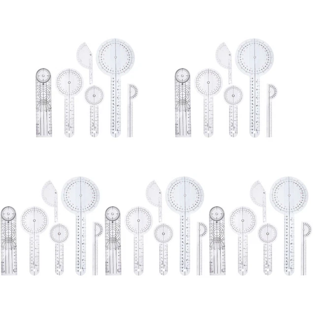 5 COUNT GONIOMETER Ruler Degree Protractor Goniometers Angle £59.25 ...