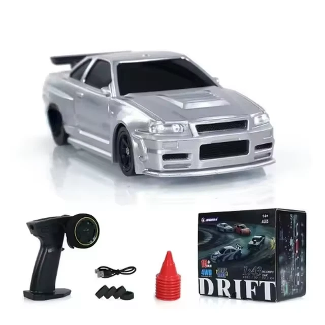 2.4G HIGH-SPEED 1/43 RC Drift Car 4WD Mini GTR Racing Toy for Boys £40. ...