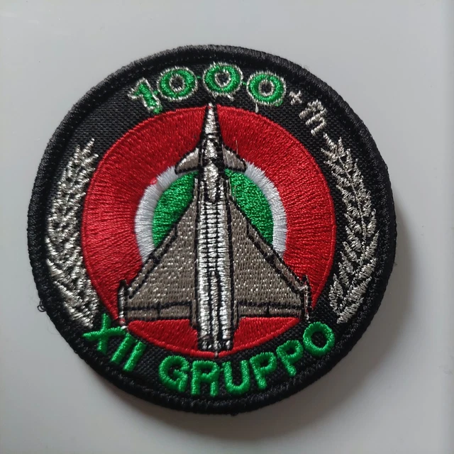 PATCH AERONAUTICA MILITARE AM ITALIAN AIR FORCE ITAF 12 Gruppo welkro ...