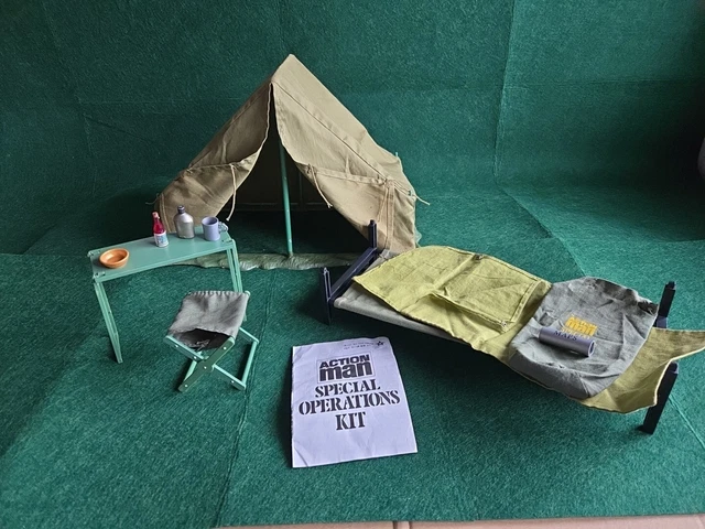 VINTAGE ACTION MAN Special Operations Tent And Accessories (Nice) £89. ...