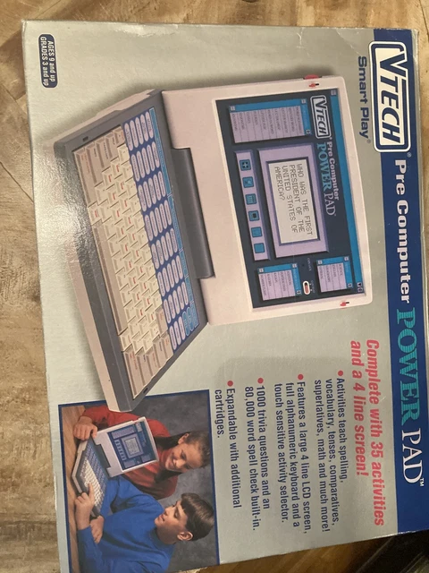 VTECH PRE COMPUTER Power Pad 4 Line Screen w/Box + Manuals $89.00 ...