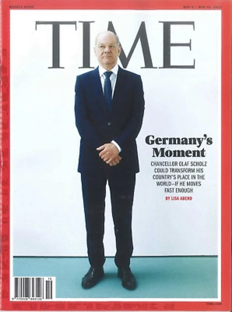 TIME MAGAZINE 2022 Olaf Scholz Germany’s Moment Zelensky Ukraine NO ...