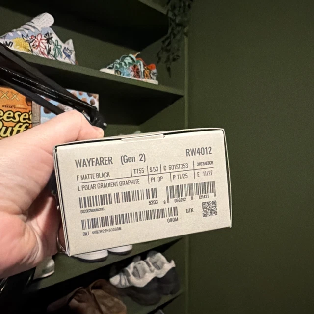 RAY-BAN META WAYFARER (Gen 2) Matte Black Polar Gradient Graphite ...