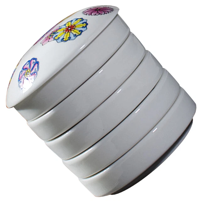 5 LAYERS OF Ceramic Coloring Practical Mixing Trays Paint Palettes £30. ...