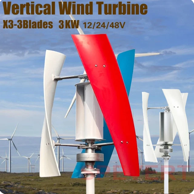 3000W 12/24/48V WIND Turbine Wind Generator Permanent Magnet Windmill ...