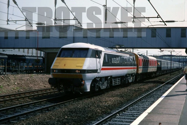 35MM SLIDE BR British Railways Electric Loco Class 91 91004 1988 ...