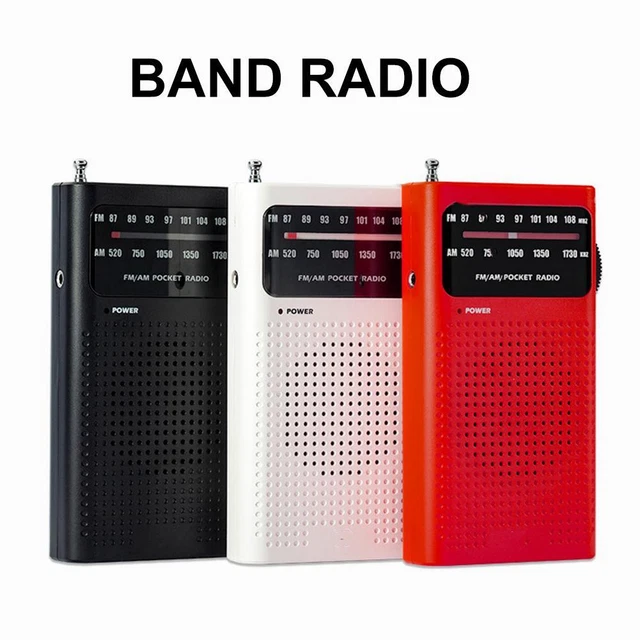 FULL BAND AM FM Radio Battery Powered Portable Pointer Radio New A8 £9. ...