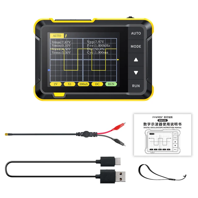Handheld Digital Oscilloscope Portable 400v Voltage Measurement 200khz R8e4 32 33 Picclick Ca