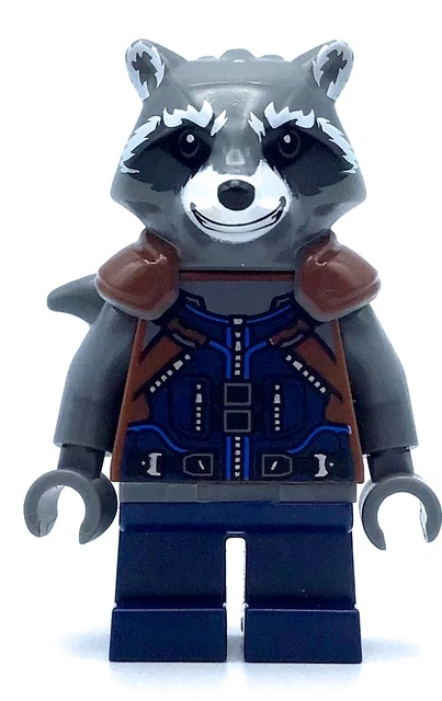 LEGO ROCKET RACCOON Minifigure Guardians Of The Galaxy Super Hero £7.85 ...