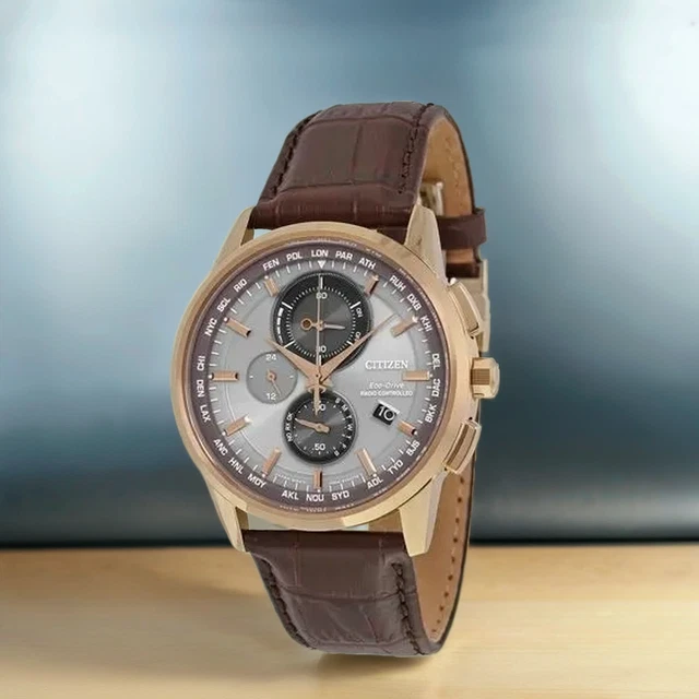 CITIZEN AT8113-04H ECO-DRIVE World Chronograph Radio-Controlled Men ...