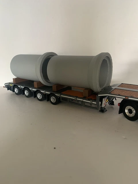 1.50 SCALE OVERSIZED Pipe Load Truck Lorry Load Diorama Suits Wsi Tenno ...