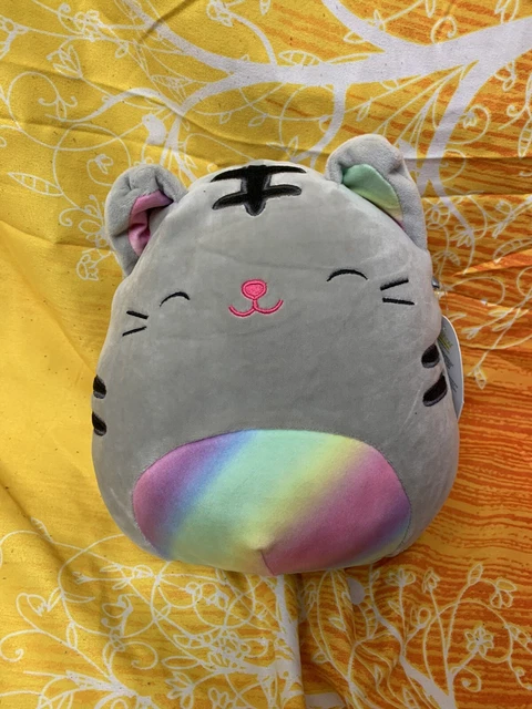 Squishmallows Kellytoy Official 2021 Tally The Grey Tabby Cat 8 Plush
