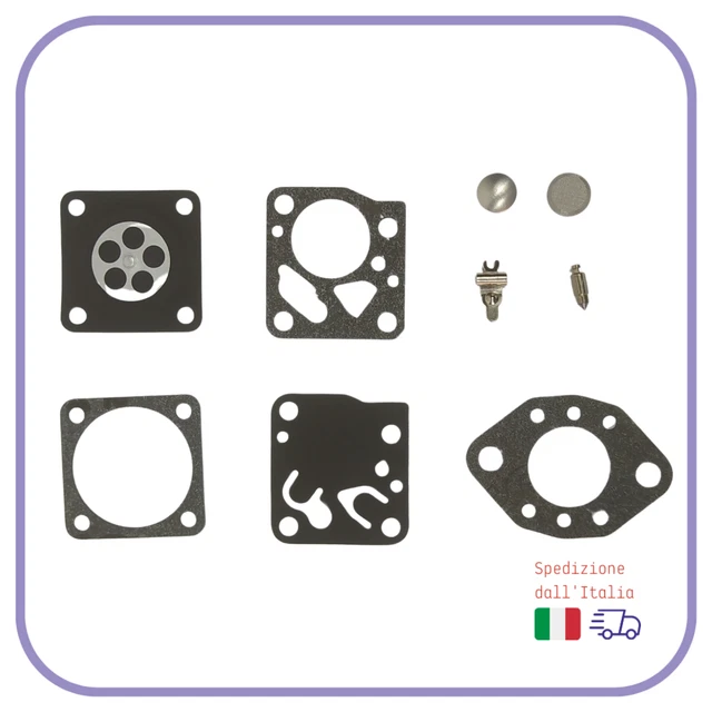 KIT MEMBRANE CARBURATORE tillotson per MOTOSEGA ALPINA CASTOR C40 A40 ...